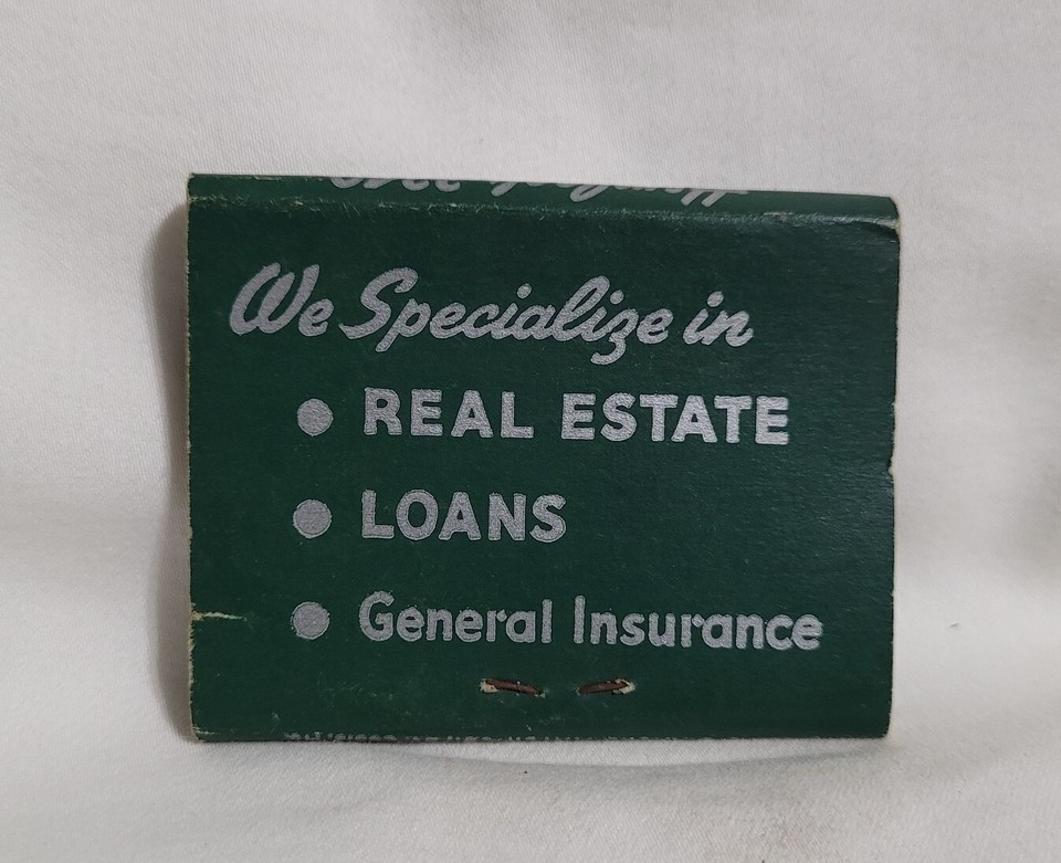 Vintage Matchbook Frank Rukavina Real Estate Insurance St Louis IL ...