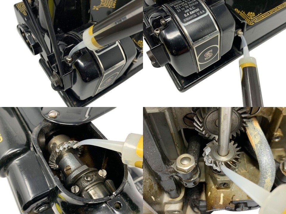 Vintage Sewing Machine Lubricating Motor Gear Grease 221 201 99 15 301 ...