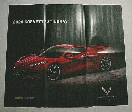 2020 CHEVROLET CORVETTE STINGRAY POSTER / NEW ROADS MAGAZINE AETICLE ...