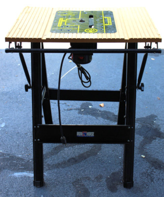 Vintage Portable Router Table, Iron Horse Work Systems, folding table w ...
