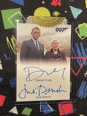2014 Rittenhouse Daniel Craig Judi Dench James Bond 007 Dual Auto ...