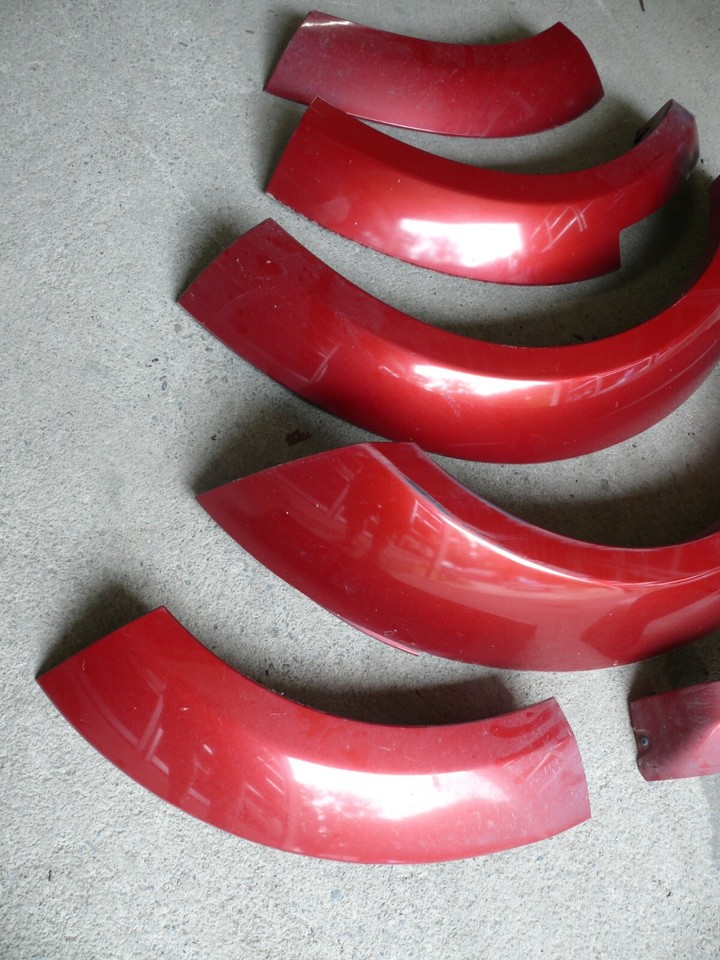 6x Kotflügel Verbreiterung Verkleidung Abdeckung Set rot Dodge Nitro ...