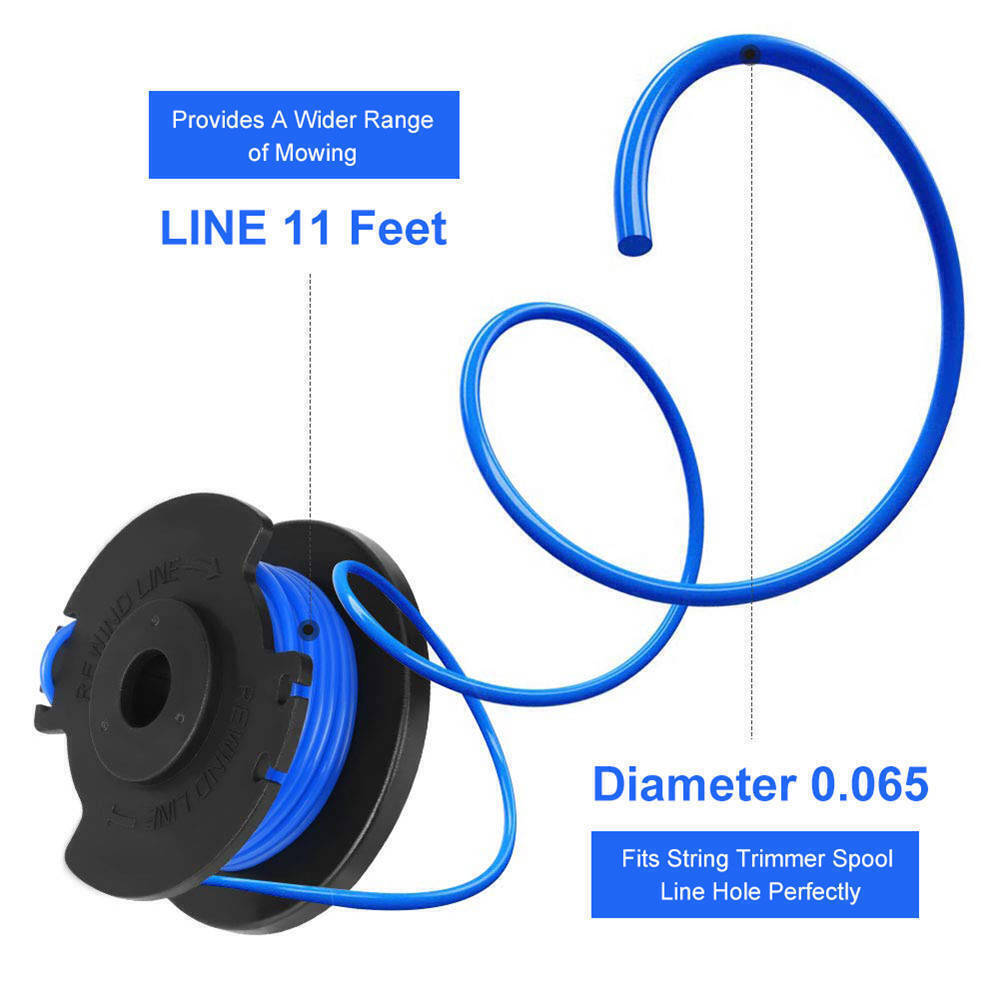 Replacement Trimmer Spool Line Strimmer Cap For Ryobi Grass Trimmer 18V ...