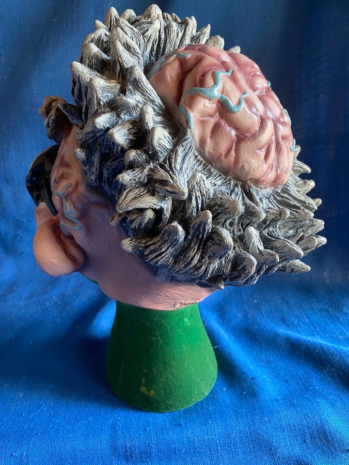 Vintage 2002 Disguise Inc Half Mask Steam Punk Monk Mad Scientist w ...