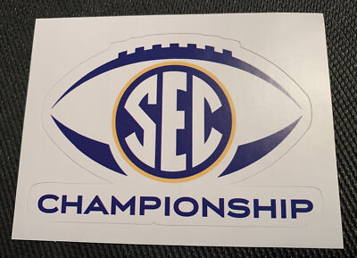 SEC Football Championship Logo Sticker 3.7" x 2.6" Atlanta GA | eBay
