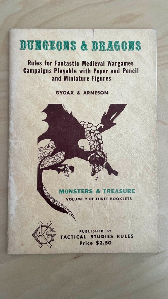 TSR Dungeons & Dragons Original Book Set (Vol 1, 2, & 3) 1st Printing ...
