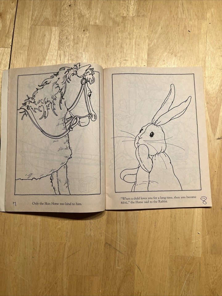 Happy House VINTAGE THE VELVETEEN RABBIT STORY TO COLOR Children's ...