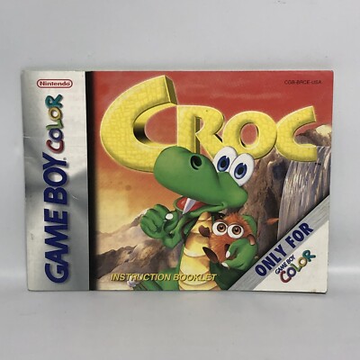 Croc (Nintendo Game Boy Color, GBC) Authentic Instruction Manual ...