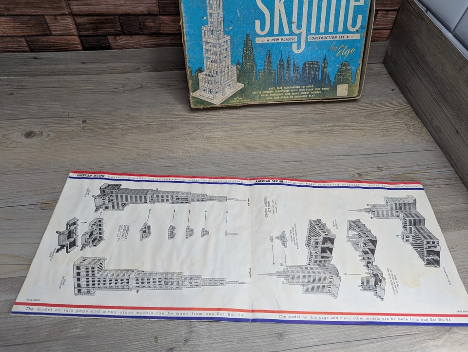American Skyline Construction Set Elgo Plastics Set No 91 HO Scale ...