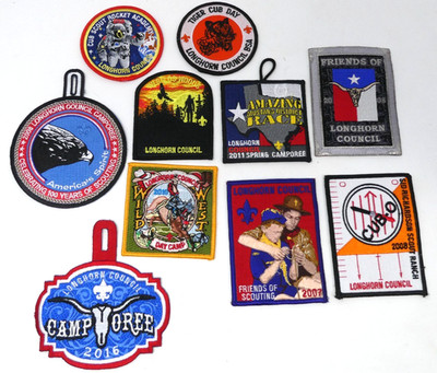 BSA Boy Scout Lot Longhorn Council Camp Patches 100 Yr Camporee ...