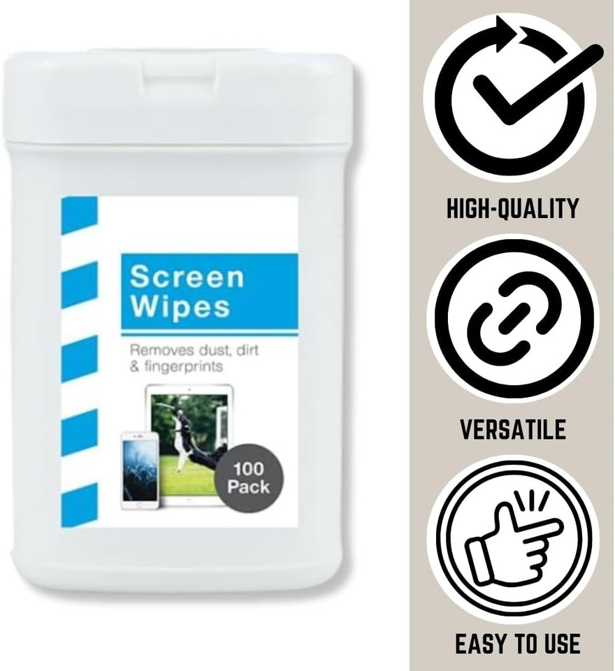 Screen Cleaning Wet Wipes Laptop LED LCD TV Computer Monitor iPad ...