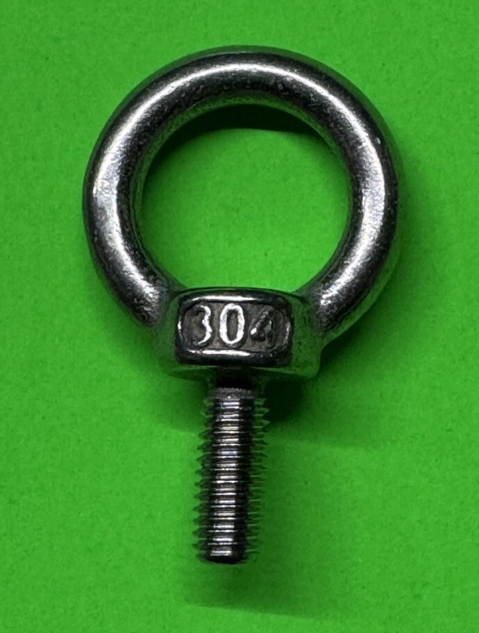 10 M5 Ring Shape Lifting Threaded Eye Bolt 304 Stainless Steel for Eye ...