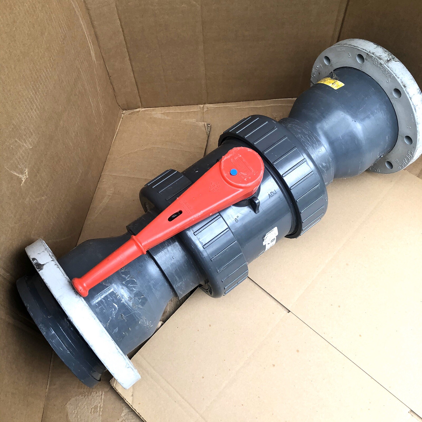 SPEAR 1823-080 6" 150PSI WATER 73.F NSF,61-G F1970 BALL VALVE FLANGED ...