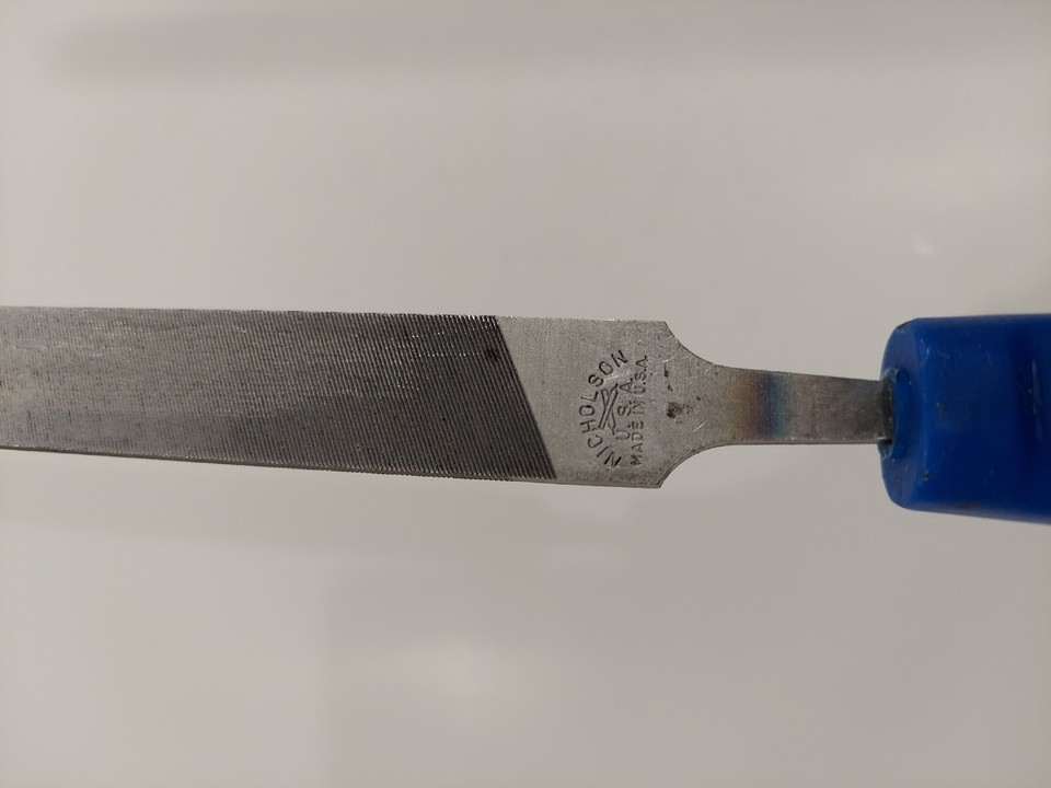 Mill Bastard File, 8 Inch W/Blue Handle, Nicholson | eBay