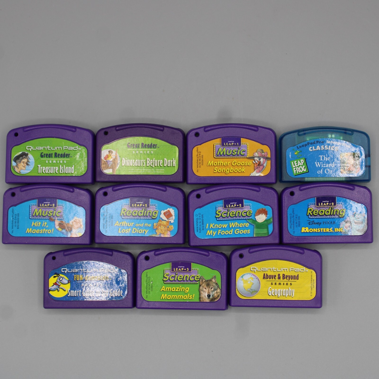 Lot of 11 Leap Pad Quantum Pad Leap Pad Pro School Learning *Cartridges ...