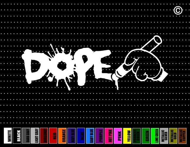 Dope Pen Graffiti Street Drag Racing Import JDM Car Sticker Window ...