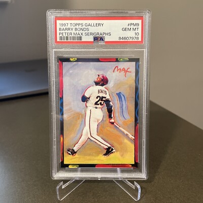 1997 Topps Gallery Barry Bonds Peter Max Serigraphs #PM9 PSA 10 Low Pop ...