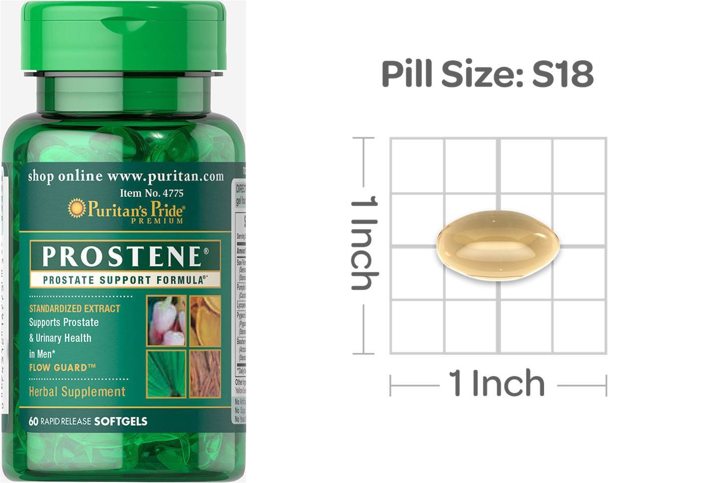 Prostate Support Prostene Formula 6 X 60 = 360 softgels Pills Made in ...