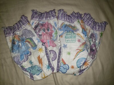 (4) NEW Samples of PAMPER Easy Ups Training Pants 4T-5T Girls My Little ...