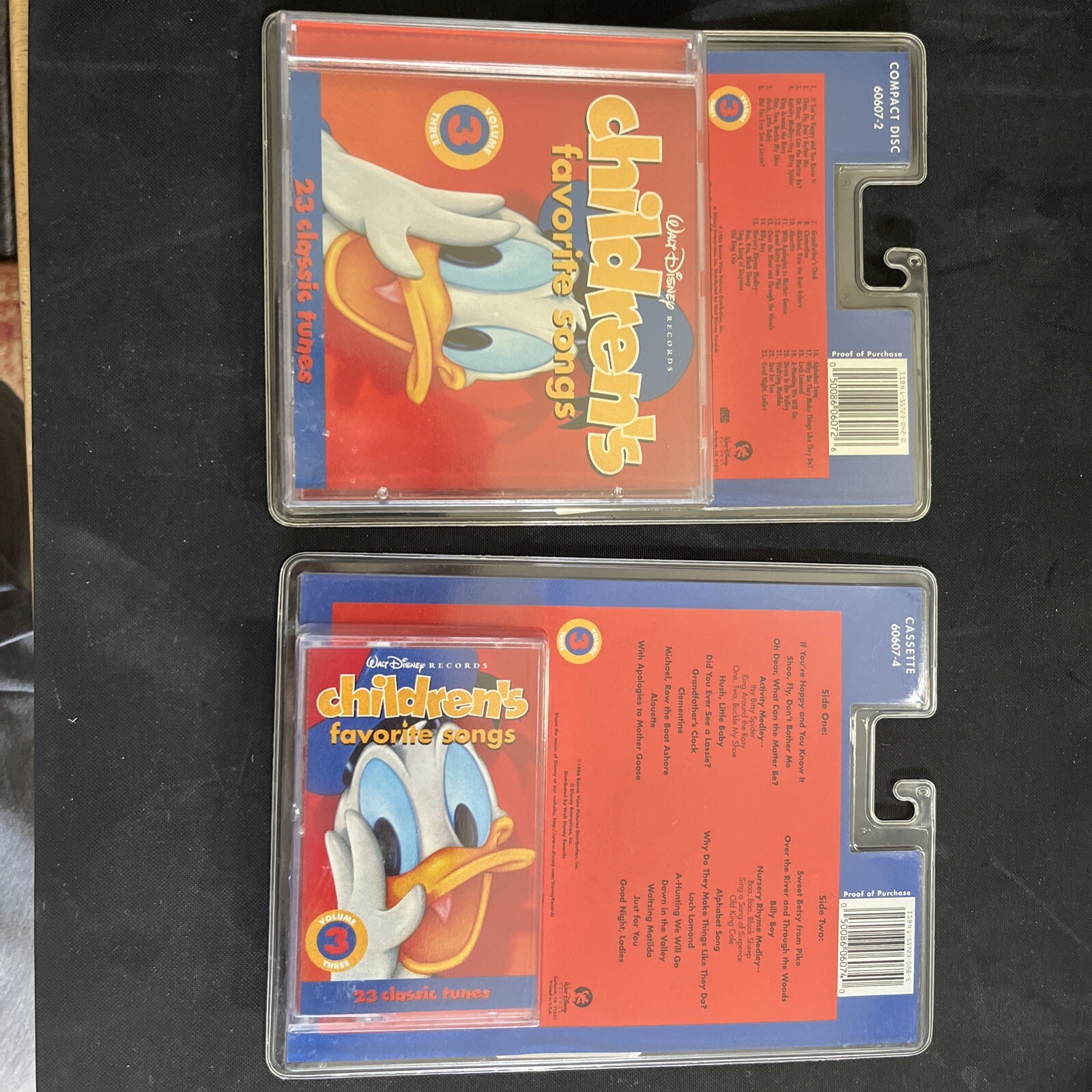 Disney Children's Favorites Songs CD and cassette volume 3 Donald Duck ...
