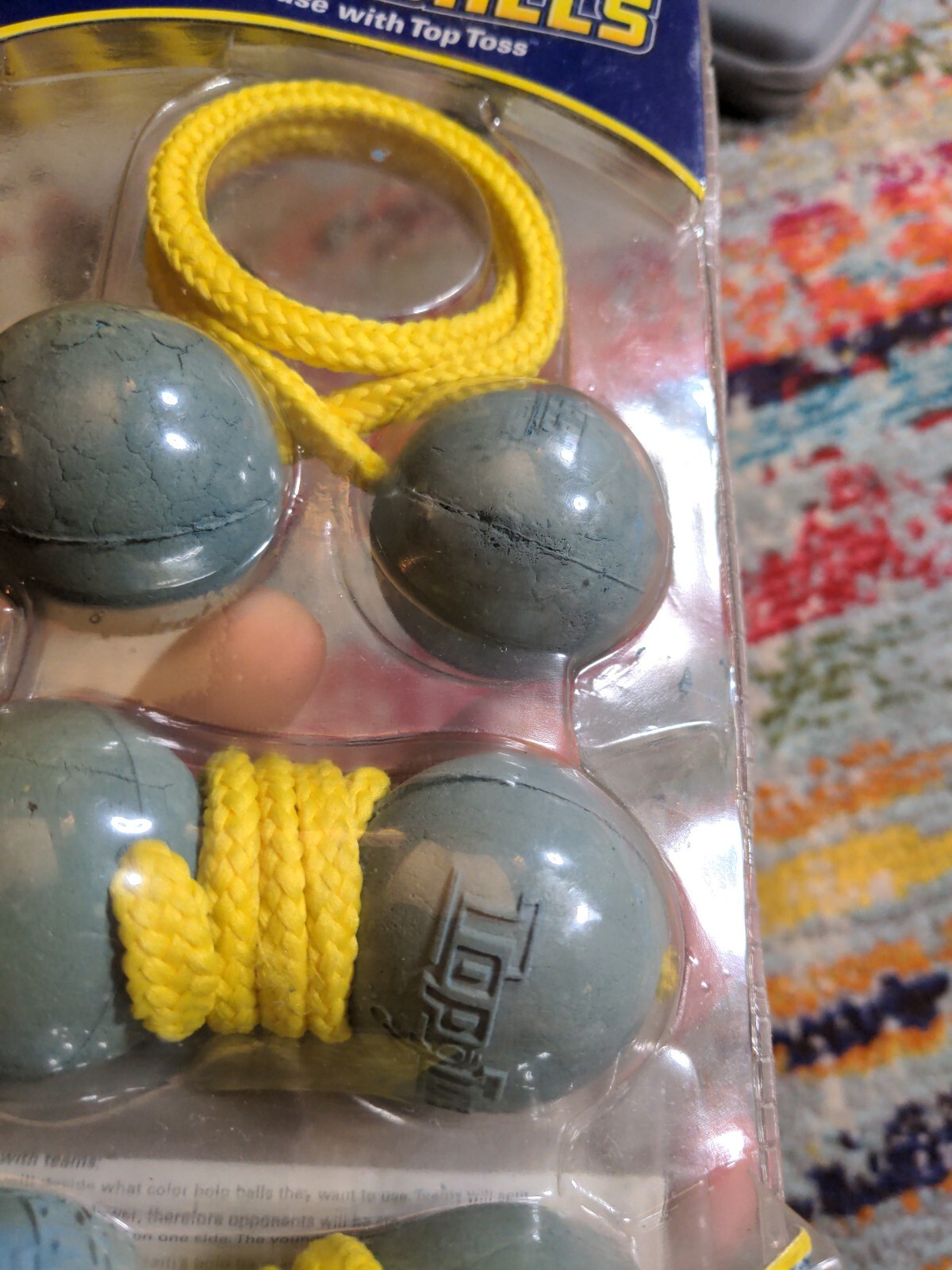 Ladderball Game Set Get Out! Replacement Bolas (6-Pack) - 3 Blue & 3 ...