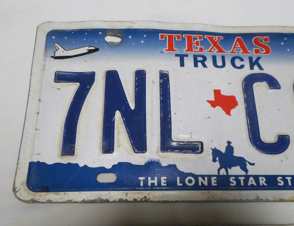 Vintage 2004 Texas Truck Space Shuttle License Plates Matched Pair Set ...