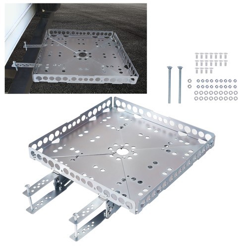 Fit For RV Steel Bumper-Mounted Generator & Cargo Carrier Tray Kit ...