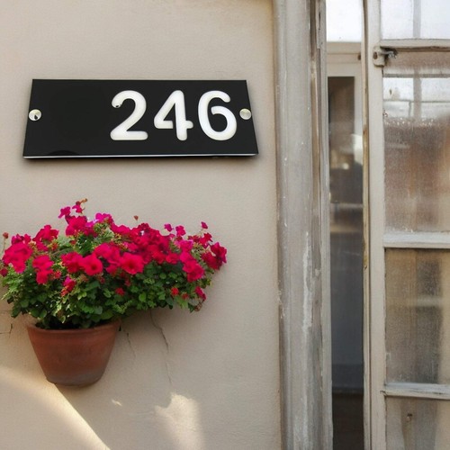 Rectangular Number House Signs | eBay