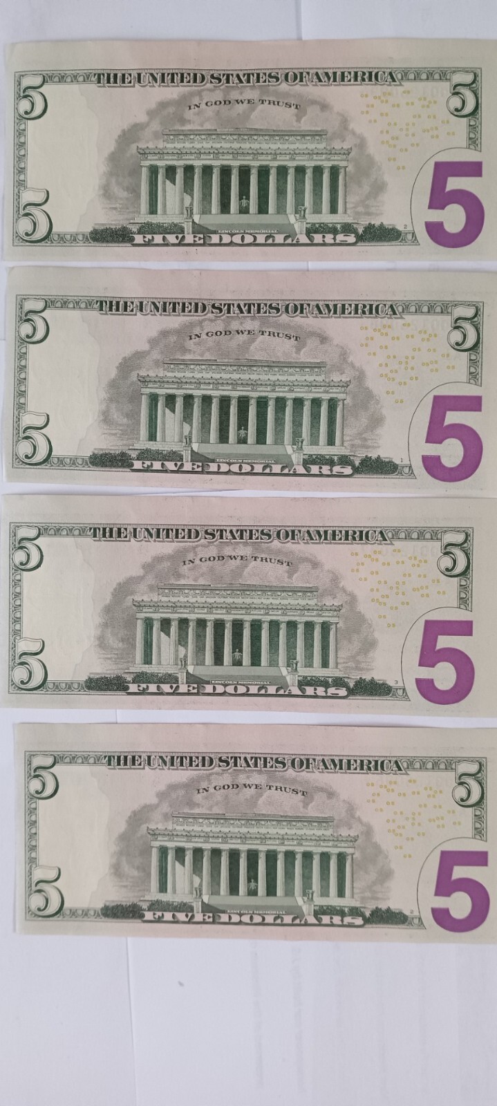 4 - 5 dollar 2021 miscut/misalign/off cut star notes | eBay