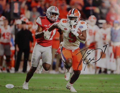 Travis Etienne Signed 11x14 Clemson Tigers JSA Autograph Football Photo ...