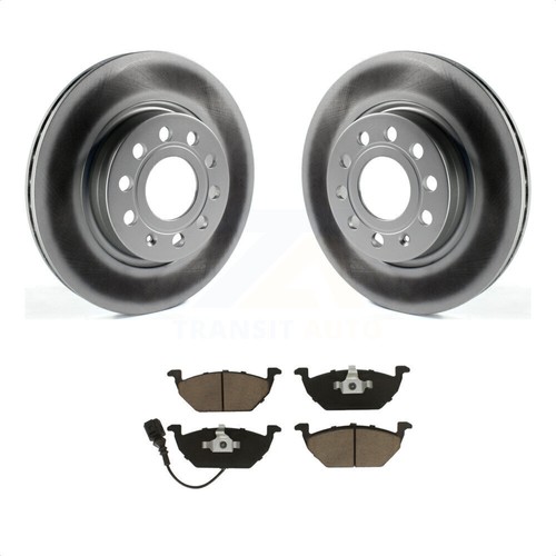 For Volkswagen Jetta Front Coated Disc Brake Rotors And Ceramic Pads ...