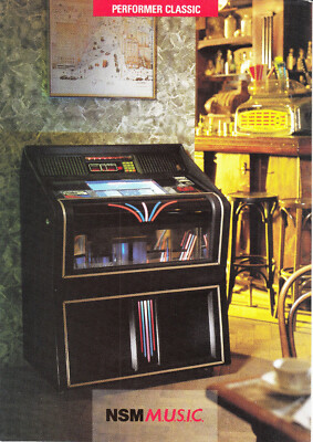N.S.M. NSM Performer Classic 1992-1995 CD juke box jukebox Flyer ...