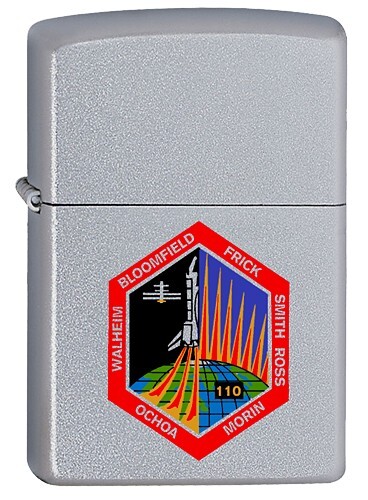 STS-110 Space Shuttle Mission 109 Zippo MIB NASA Satin Chrome 2002 | eBay