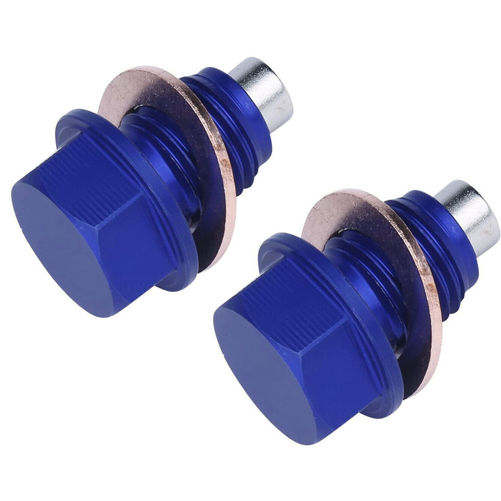 2PCS M14x1.5 Car Universal Engine Magnetic Oil Drain Plug Screw Nut ...