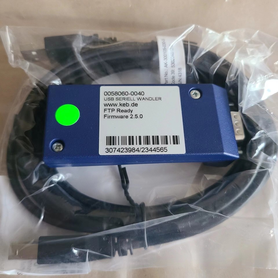 KEB Communication Adapter 0058060-0040 USB SERIELL WANDLER By Fedex or ...