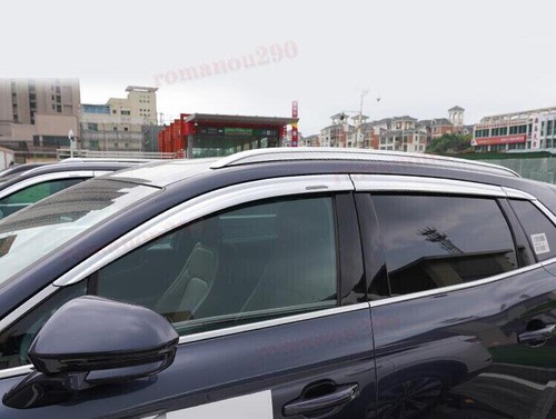 6X For Lincoln Nautilus 2019-2022 Pearl Chrome Window Vent Shades Sun ...