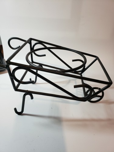 Vintage Metal Wire Wheelbarrow Plant Stand Holder Farmhouse Decor | eBay