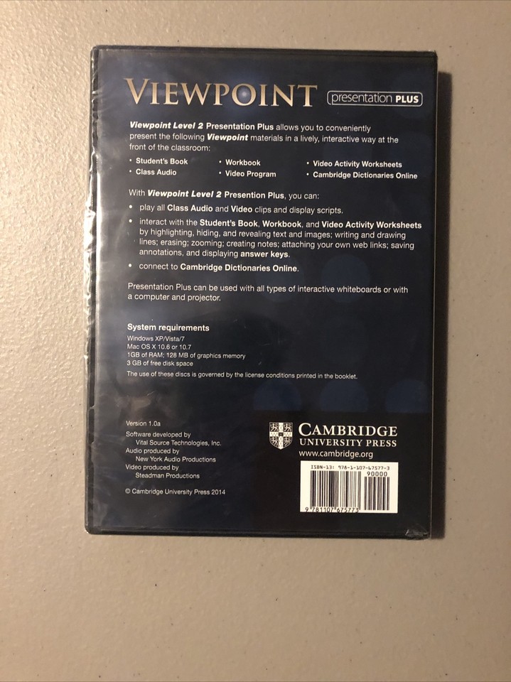 Viewpoint Level 2 Presentation Plus by McCarthy, McCarten, Sandiford New-, 9781107675773| eBay