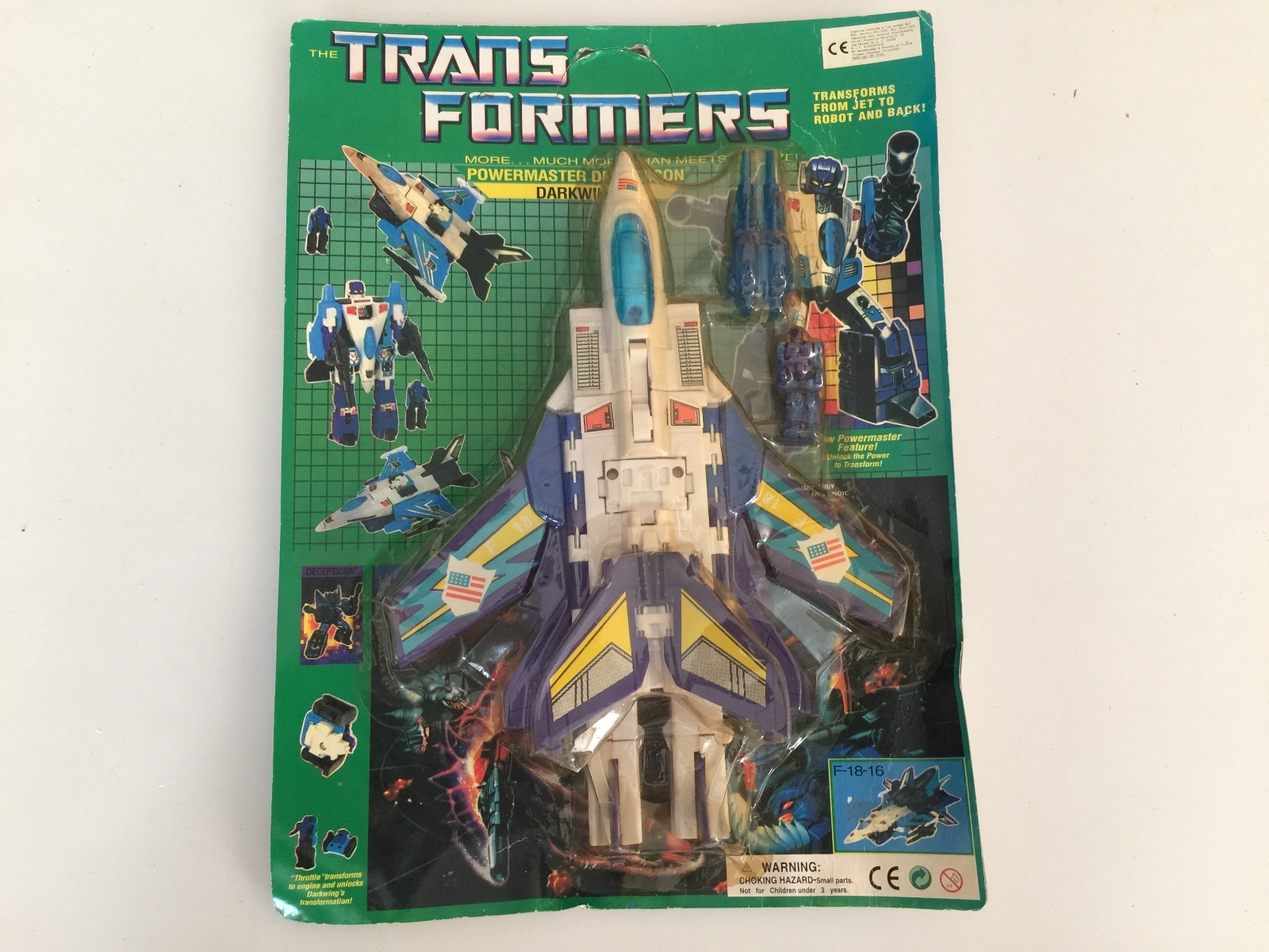 transformers powermaster MOSC DARKWING F-16 oversized chinese robot ...