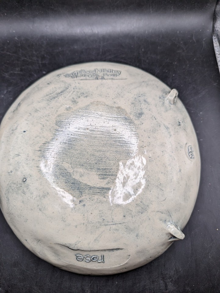 Vintage Salt Marsh Pottery Wildflower Trinket Dish Bowl Wall Hanging 7. ...