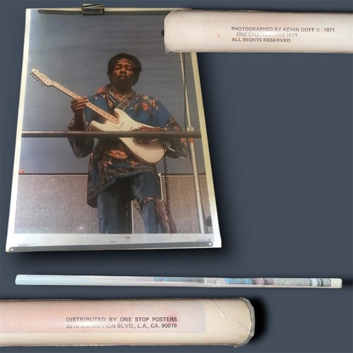 JIMI HENDRIX Vintage 1971 One Stop Posters GIANT poster 42x58 in by ...