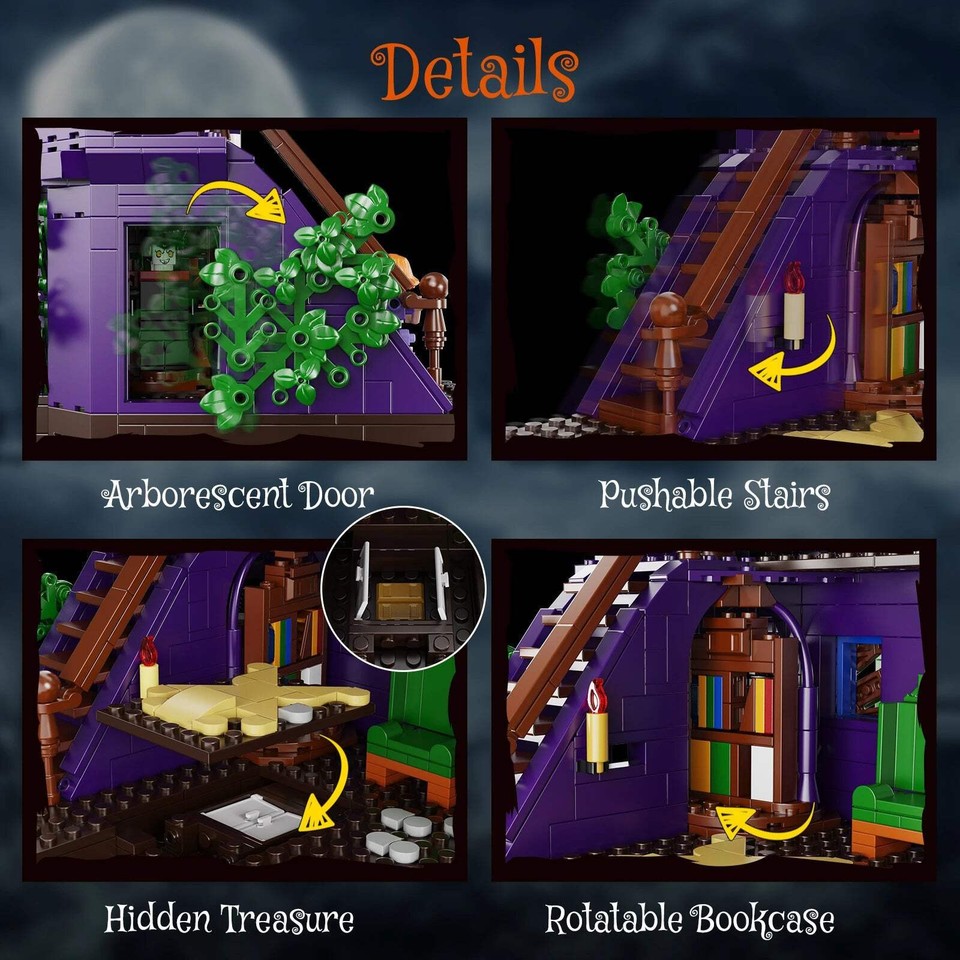 BuildMOC Mystery Mansion Building Blocks Set Scoo Movie Haunted House ...
