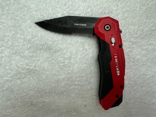 Craftsman Locking Combination Serrated Plain Edge Folding Pocket 8 ...