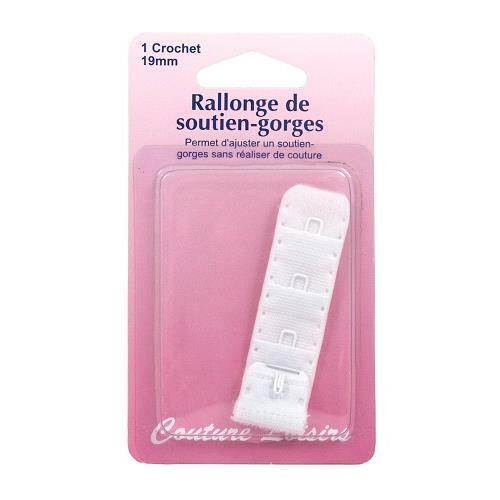 Rallonge de soutien gorges blanc 1 crochet 19mm sous vêtements couture ...