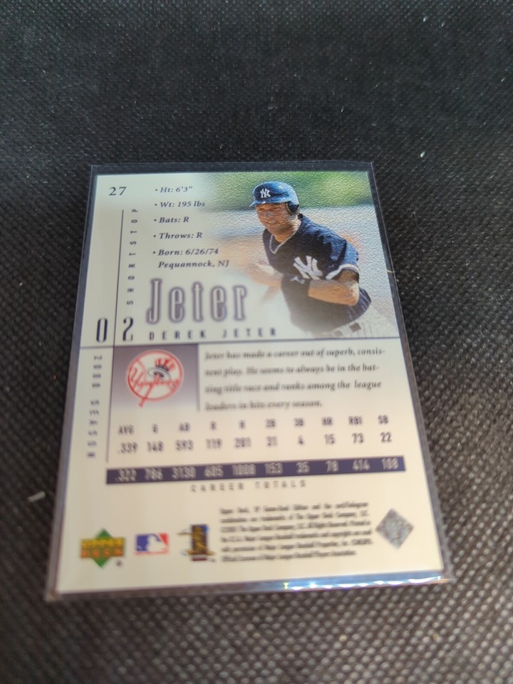 2001 MLB Upper Deck SP 'Game Used Edition' | Derek Jeter | #27 | NY Yankees | eBay