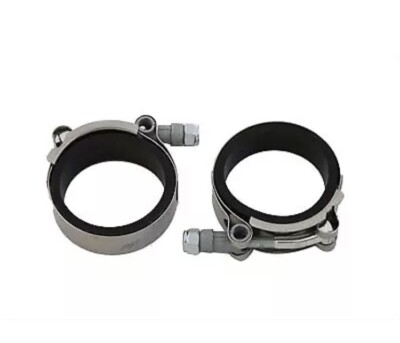 Power Intake Manifold Clamp Kit with Flat Seals fits Harley Davidson 78 ...