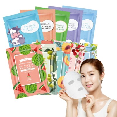 Mooyam Korean Japanese Moisturising Hydrating Facial Mask Sheet Face ...