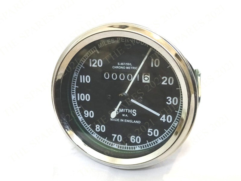 SMITH REPLICA SPEEDOMETER BLACK 10-120 MPH FIT FOR VINTAGE BIKE # | eBay
