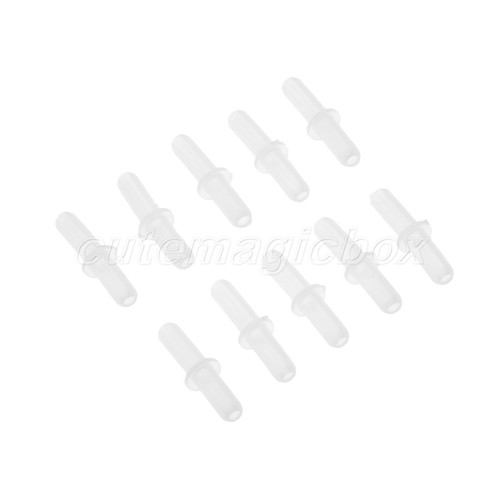 White Plastic Air Line Tubing Straight Connector For Aquarium Fish Tank ...