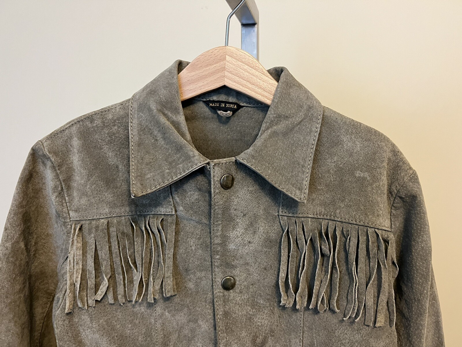 Vintage Kids Ranchwear Suede Leather Jacket with Frin… - Gem
